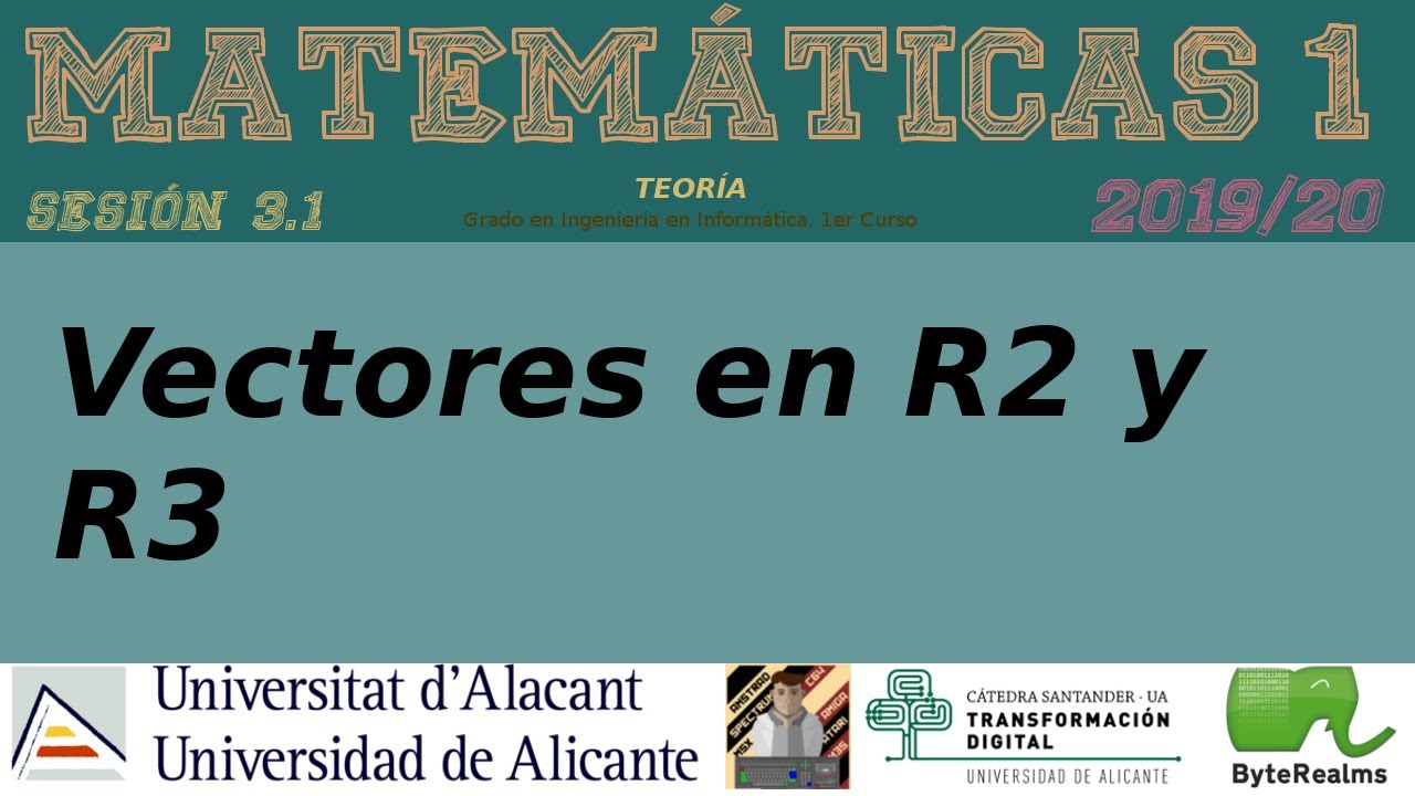 Álgebra. Vectores en R2 y R3 [3.1|2019] - YouTube