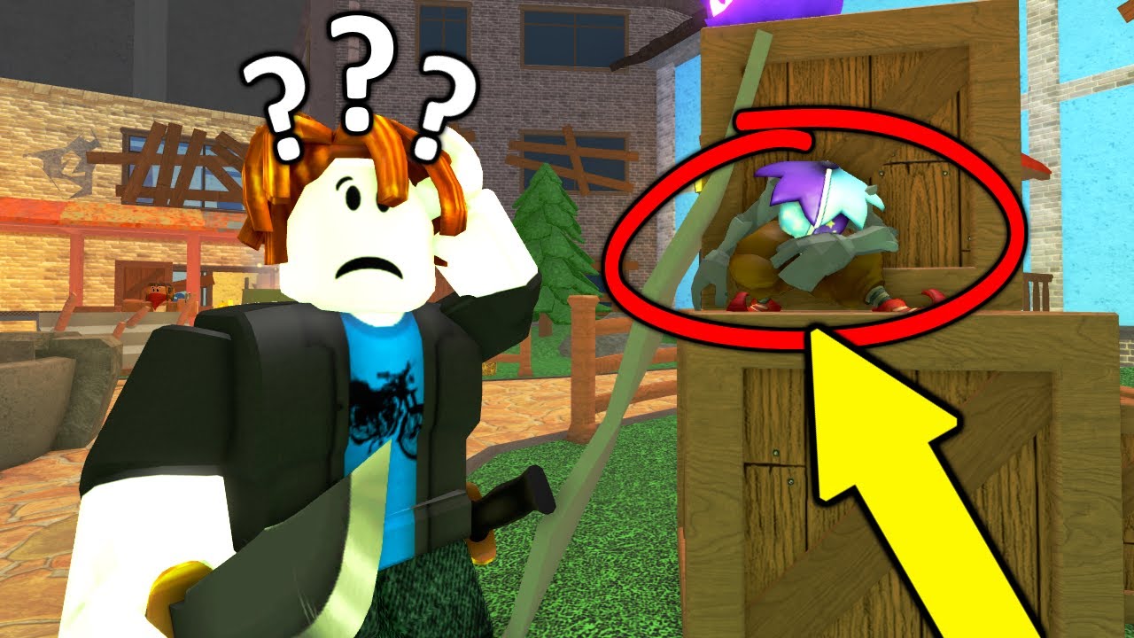 HIDE and SEEK in MM2 Lobby! - YouTube