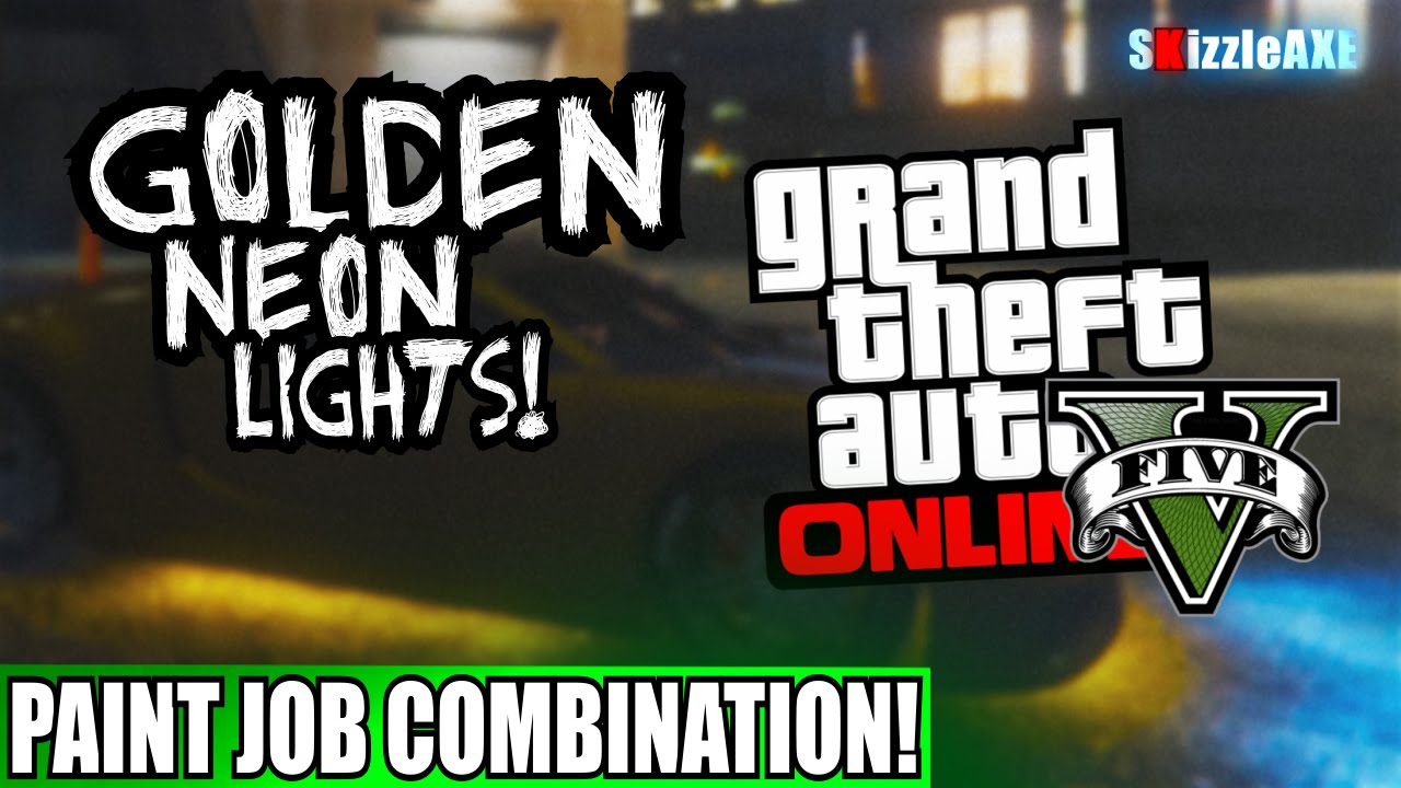 GTA 5 PS4 - Golden Neon Lights, Gold Paint Job On Adder in GTA 5 Online ...