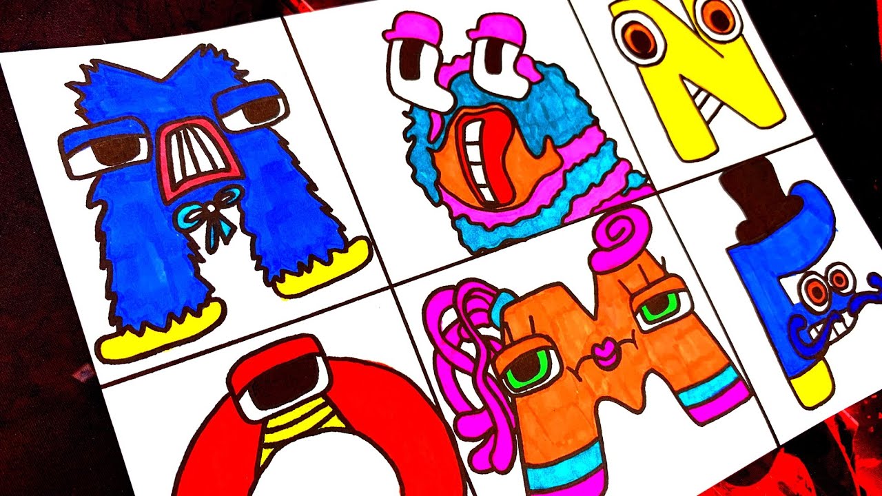 DRAWING POPPY PLAYTIME Become ALPHABET LORE?! 2 - YouTube