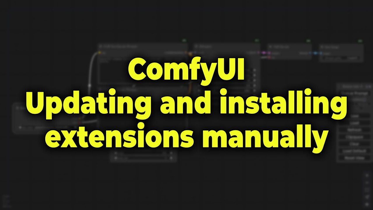 ComfyUI: How to Update and Install Extensions Manually - YouTube