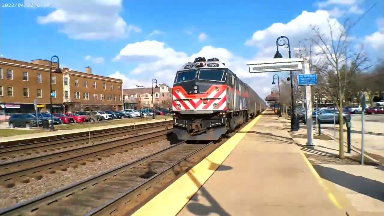 Railfanning part of the Metra bnsf evening rush at downers grove - YouTube