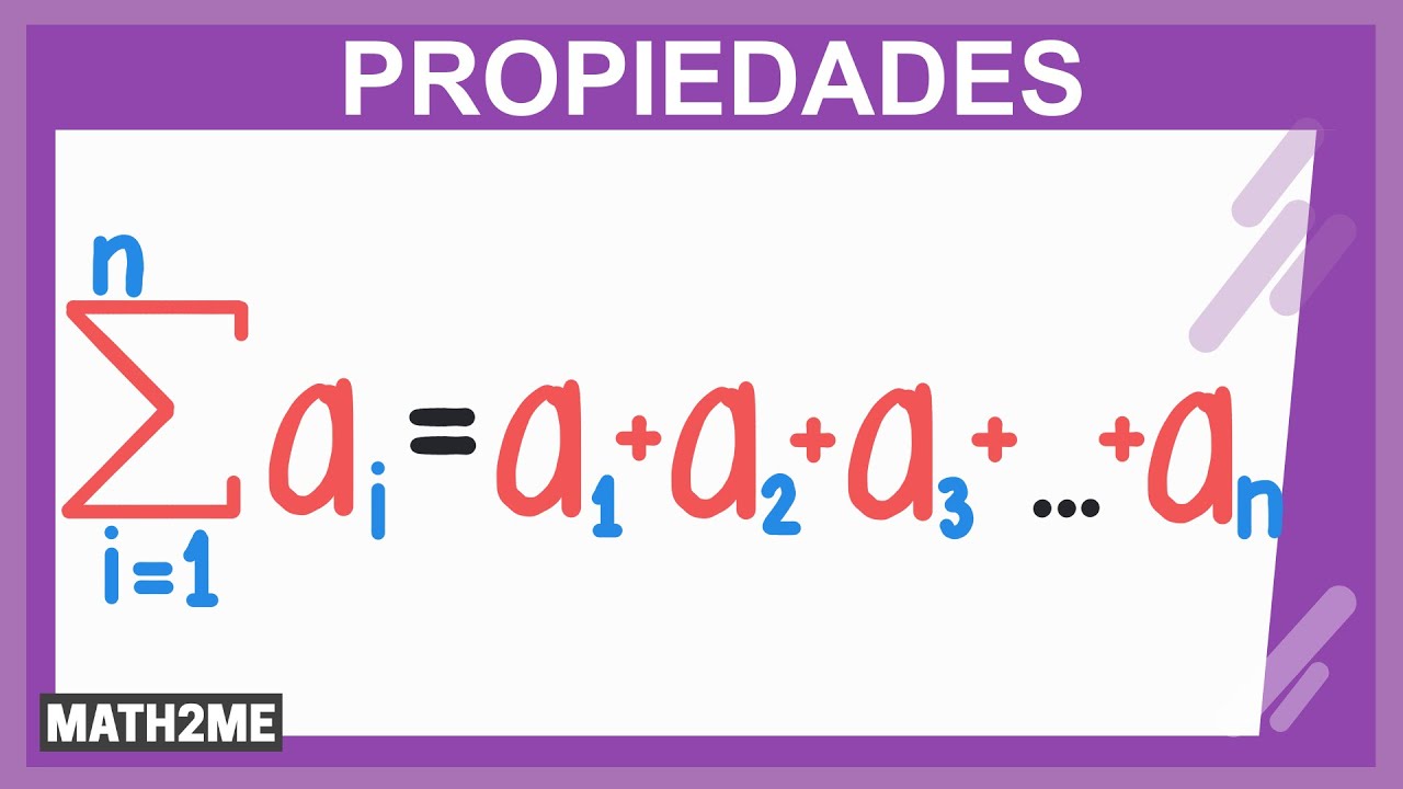 Notación sigma | Concepto y propiedades | Capítulo 1 de Cálculo ...