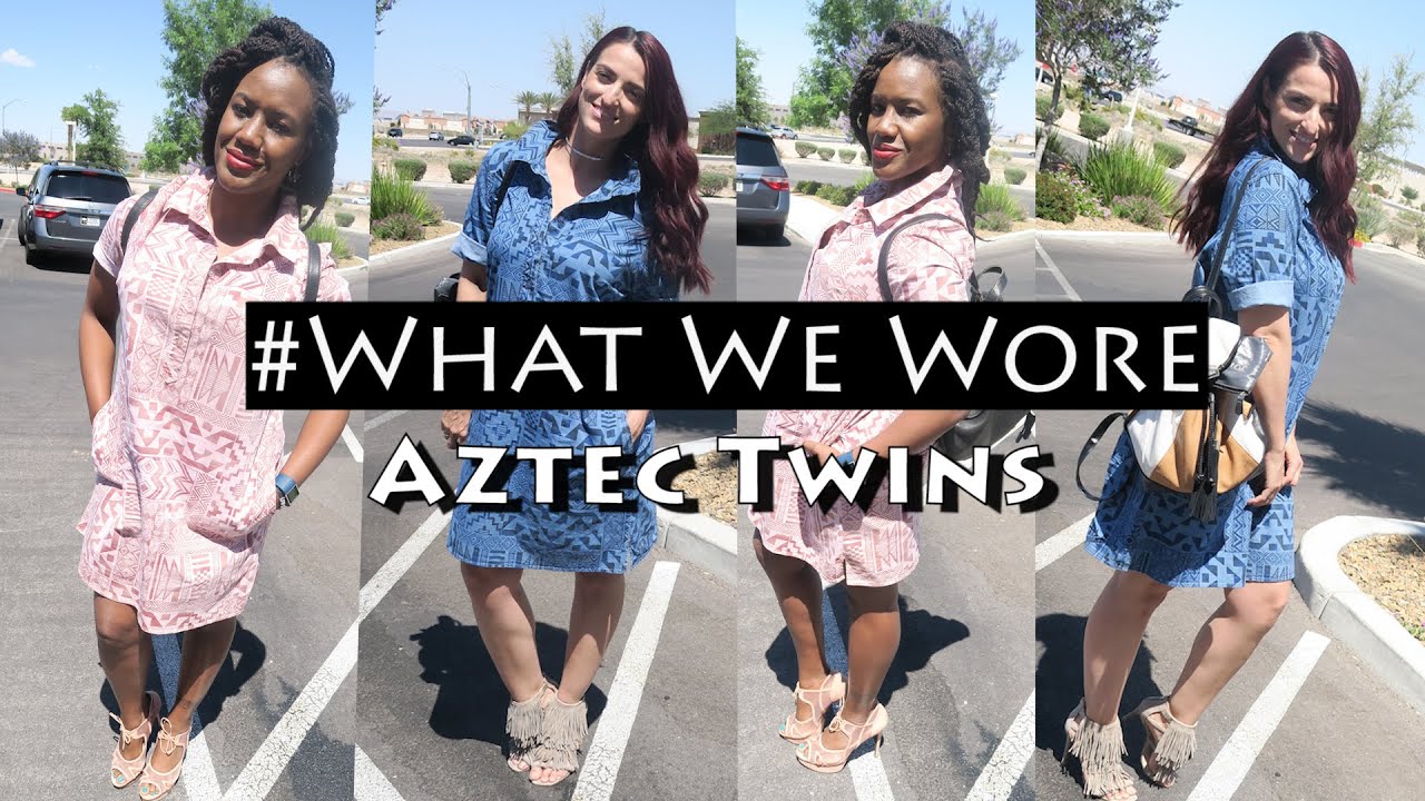 Thrifted Aztec Twin Dresses & a Quinoa Crispy|#WhatWeWore|# ...