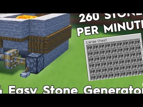 MINECRAFT | How to make stone farm easily - YouTube