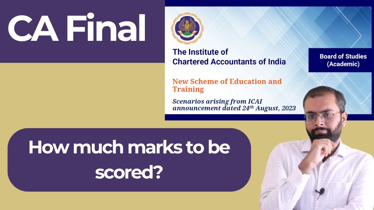 CA Final Case Scenarios covering how much marks to be scored ...