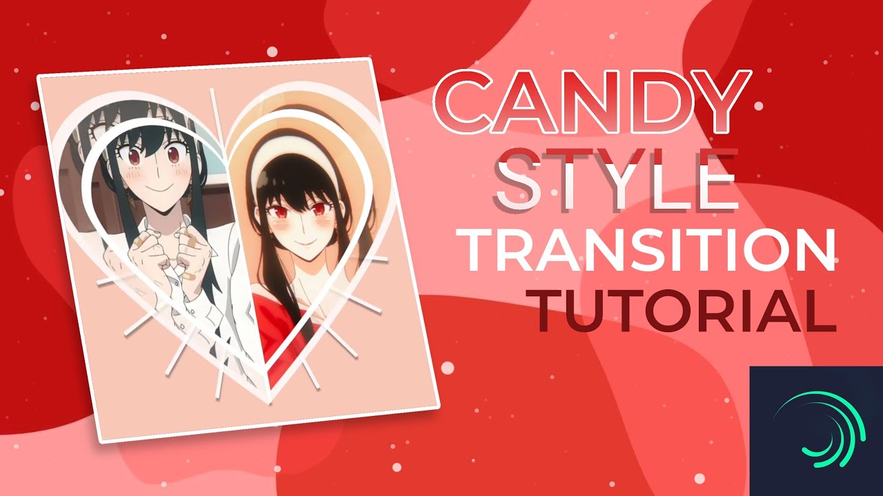 Candy Style Transition Tutorial Alight motion 🍬 | Cute and Easy - YouTube