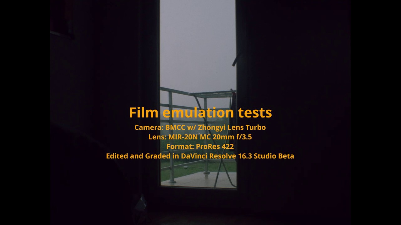 Film emulation tests (Fuji Emulation) - YouTube