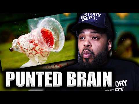 Slow Mo Guys x Kentucky Ballistics- Supersonic Golf Ball To The Forehead From A Punt Gun- NOLO REACT