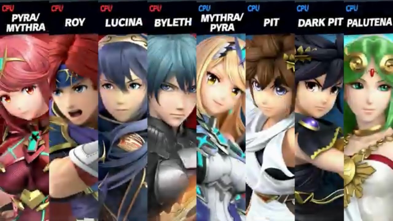 Super Smash Bros. Ultimate - Pyra and Fire Emblem vs Mythra and Kid ...