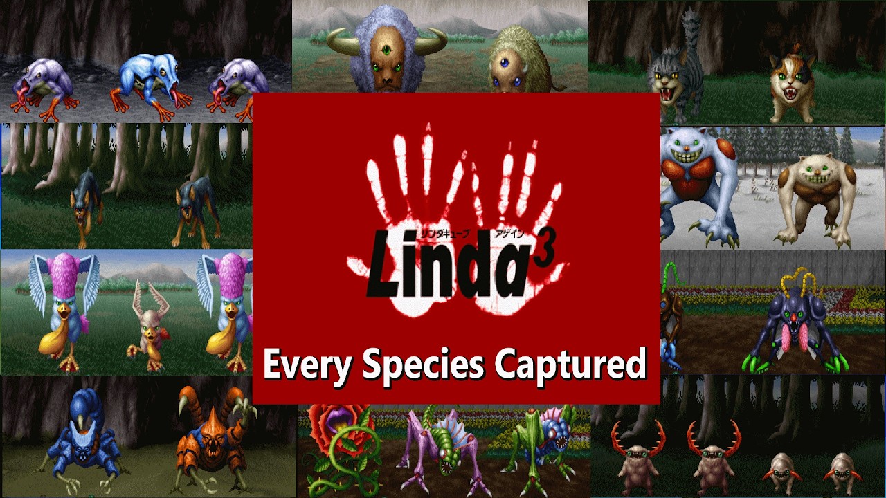 Linda Cube (PS1) - All 120 Animal Species - YouTube