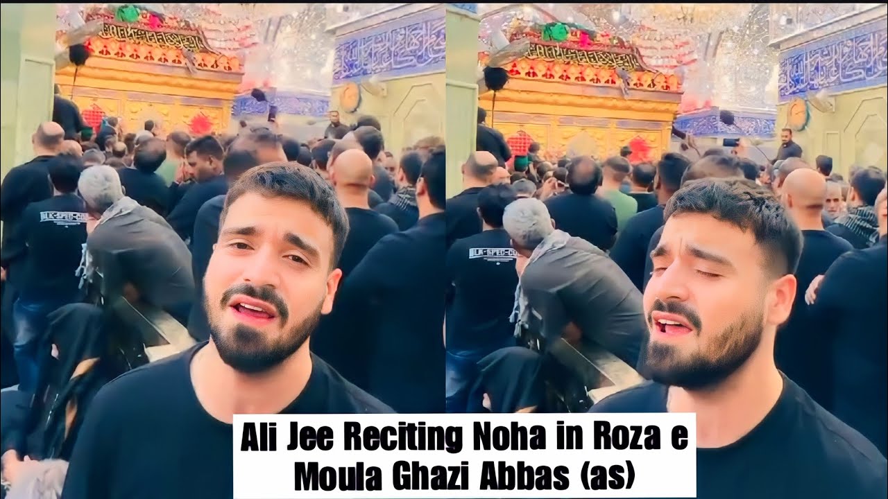 Ali Jee | Reciting Noha In Front Of Moula Abbas (as) Zarih #iraq # ...