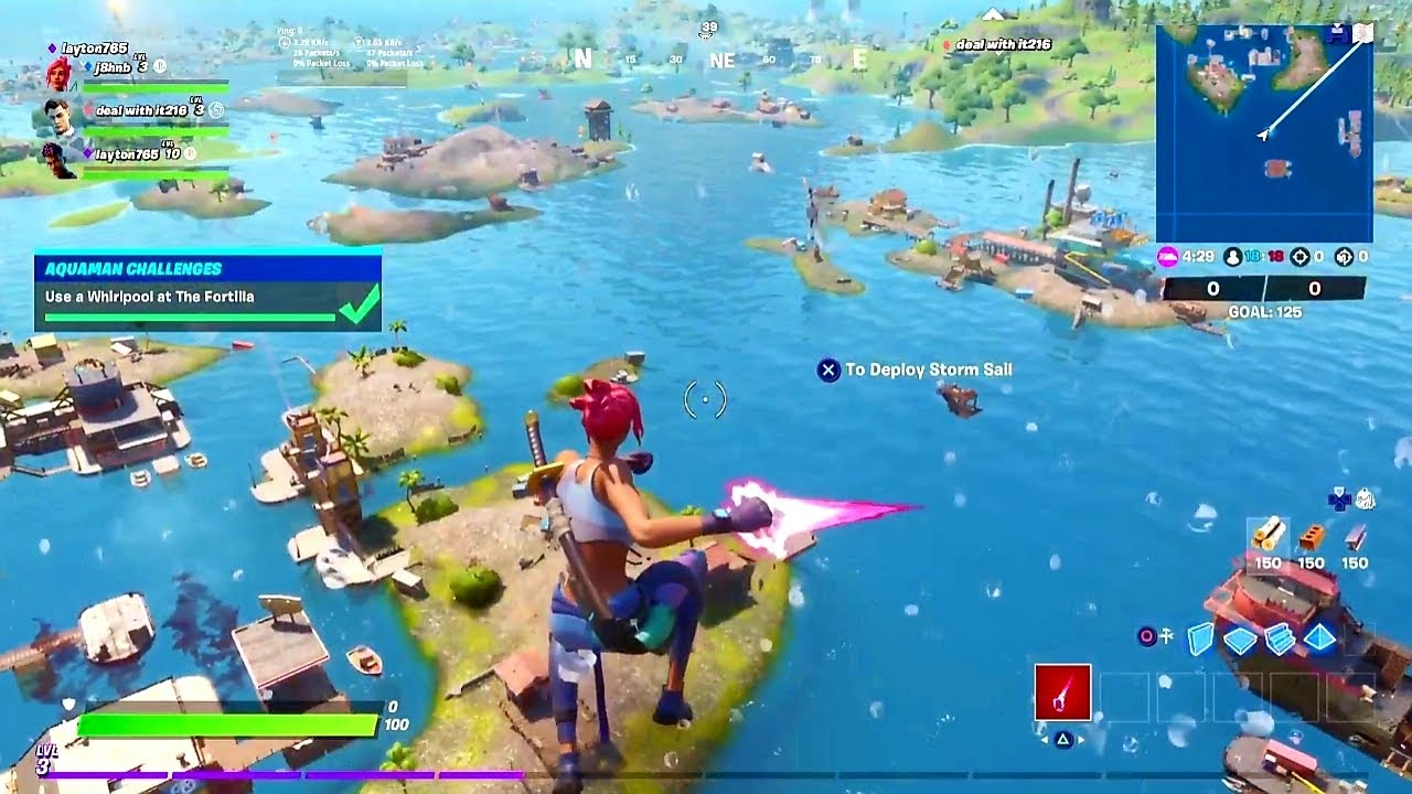 Fortnite - Use A Whirlpool At The Fortilla (Week 1 Aqua Man Challenges ...