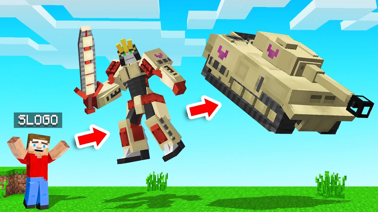 How We BECAME TRANSFORMERS In Minecraft! - YouTube