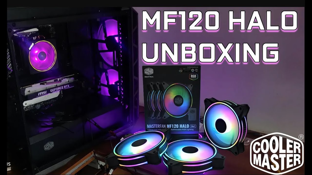 Cooler Master MF120 Halo Unboxing and Installation - YouTube