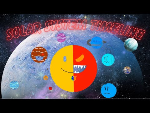 Timeline of the Solar System 1.17 Universe Size Comparison 🌍 🪐 ✨ 🌙 #space #planets