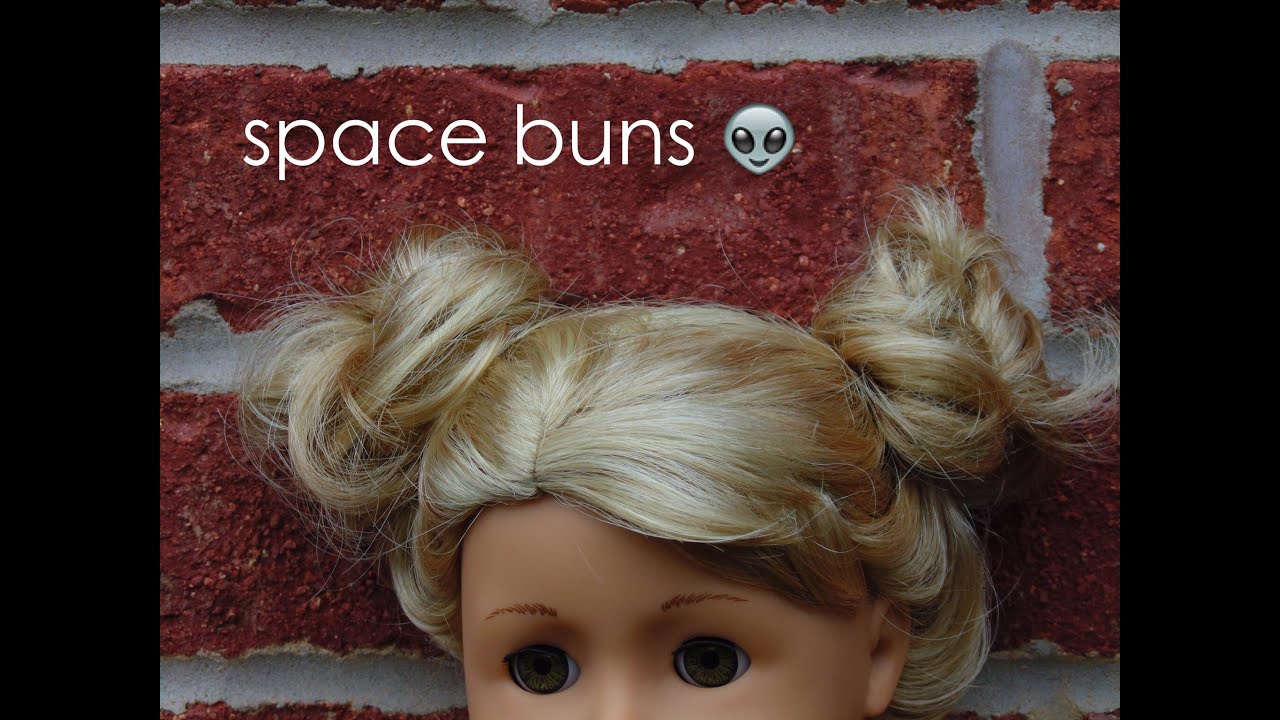 how to make space buns for your doll! | dollsoftime - YouTube