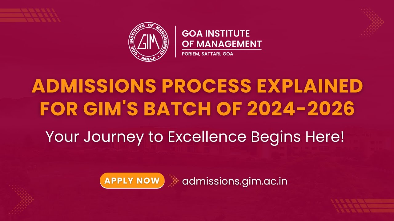 Admissions Now Open for GIM's Batch of 2024-2026: Your Journey to ...
