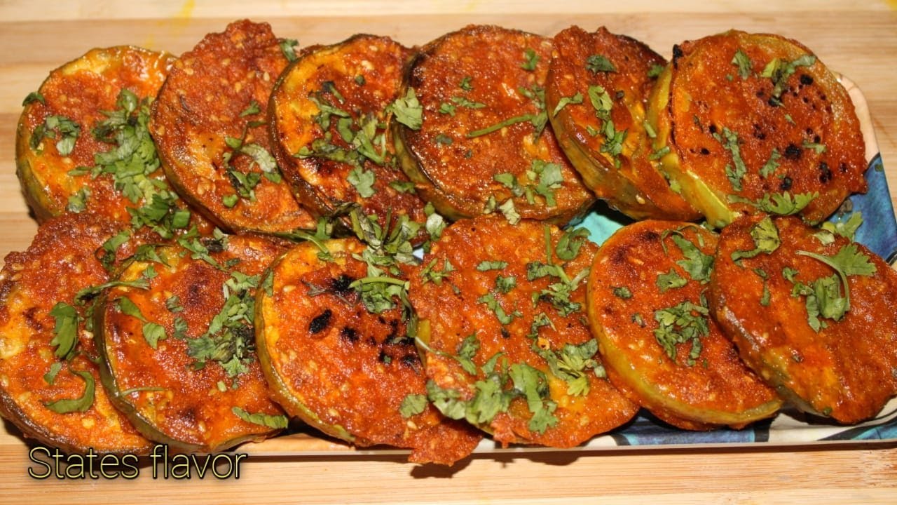 Baingan Tawa Fry Recipe | How To Make Crispy Brinjal Tawa Fry | Baingan ...