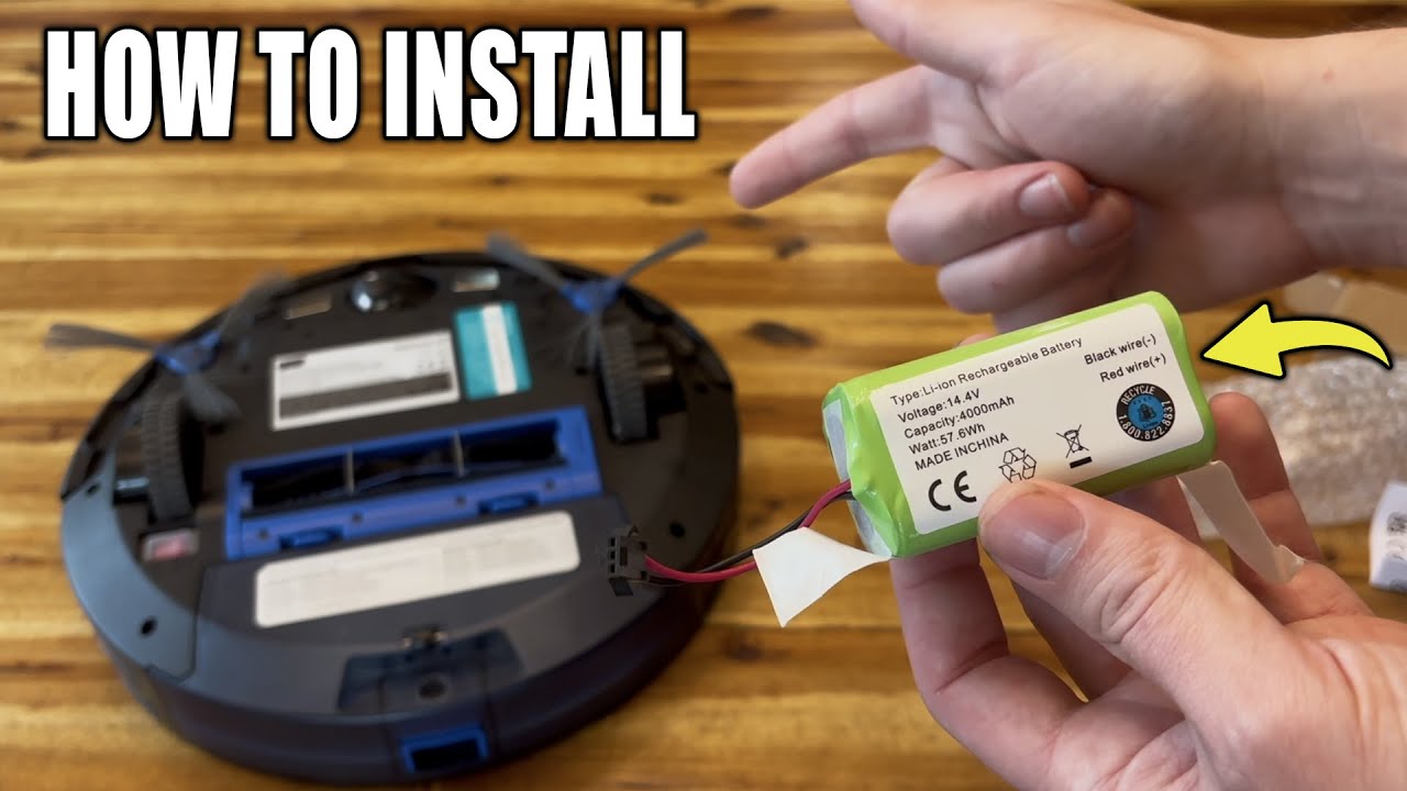 How To Install Battery Replacement For Robot Vacuum - YouTube
