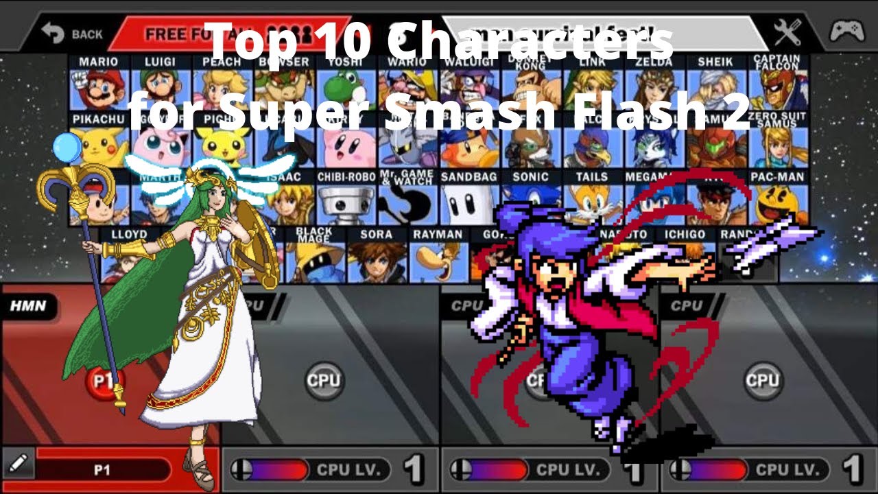 Top 10 Newcomers for Super Smash Flash 2! (First Party Characters ...
