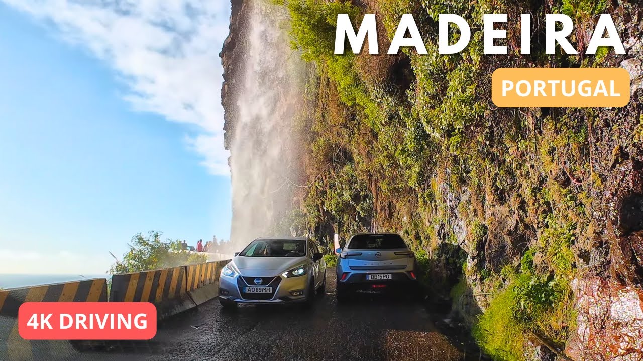 Driving in Madeira at Sunset | Waterfall of Angels | March 2024 - YouTube