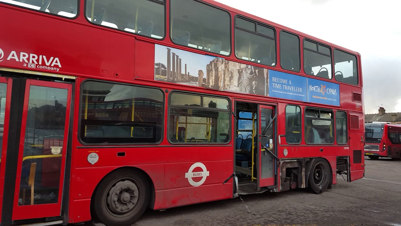 Arriva DW100 LJ54BGE Enfield bus garage 28th January 2017 - YouTube