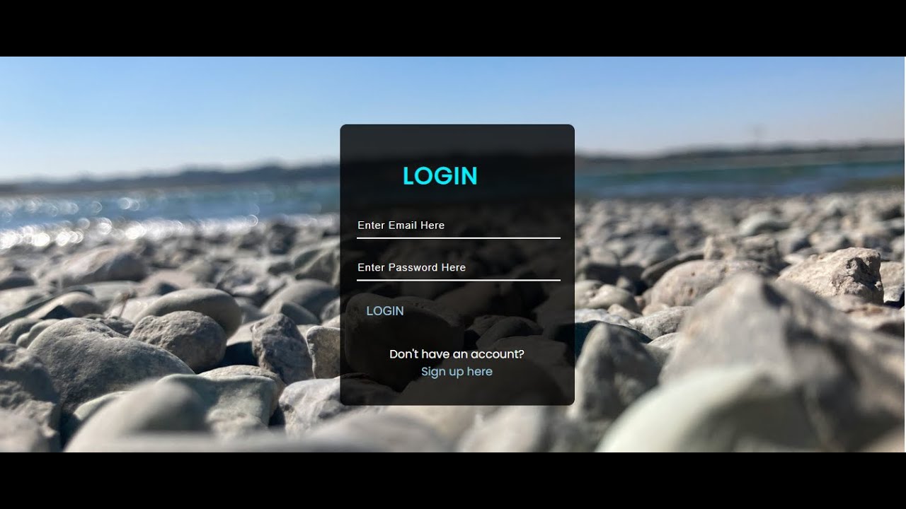 How to Create an Animated Login Box in HTNL and CSS | step by step ...