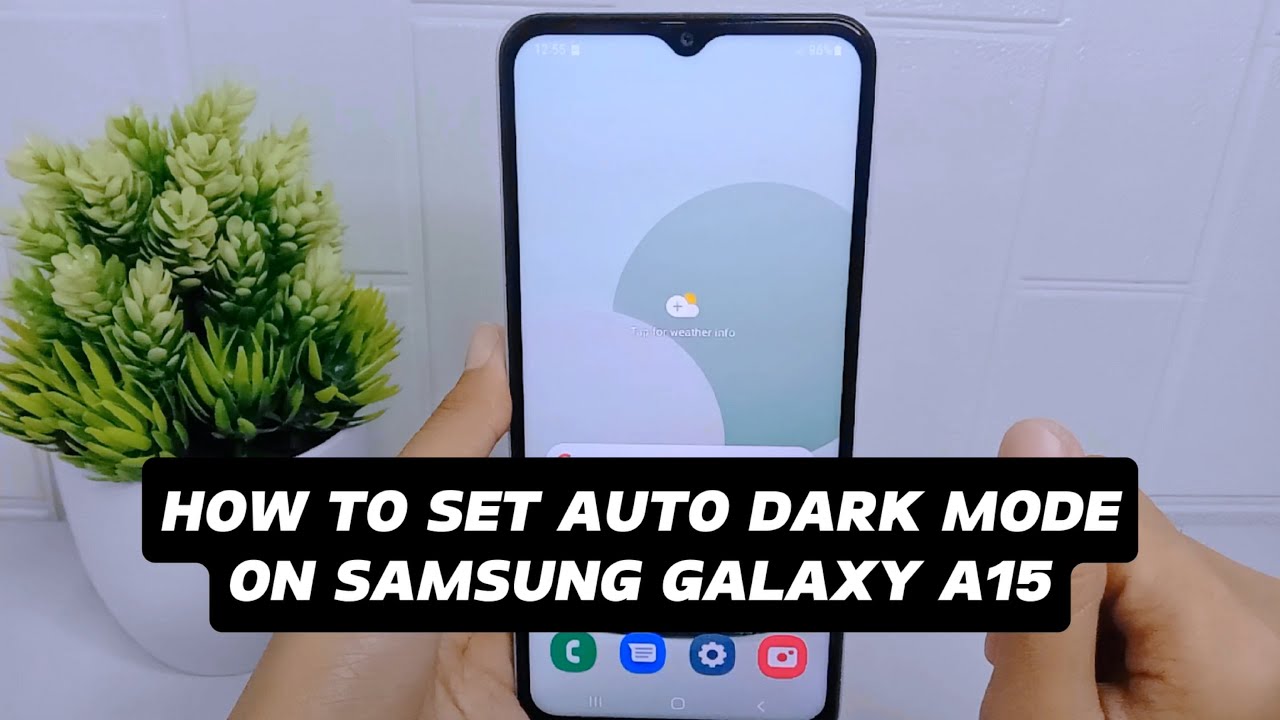 How To Set Auto Dark Mode On Samsung A15/A15 5G - YouTube