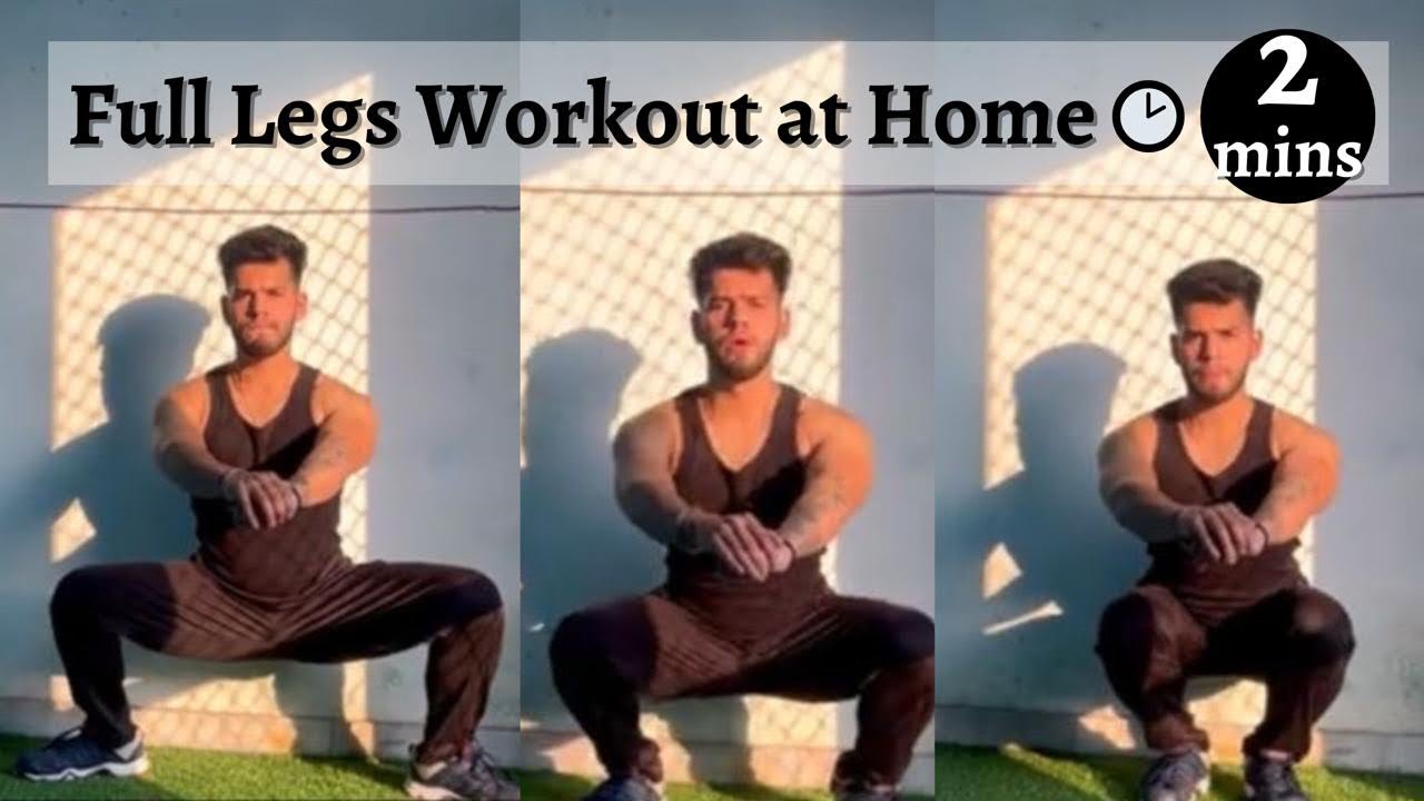 The Ultimate No-Equipment Leg Workout (Try This At Home) - YouTube