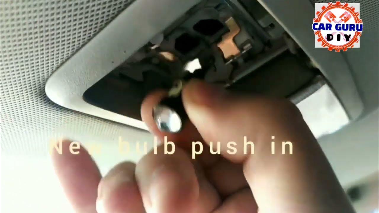 Toyota Corolla, replace interior doom light bulb to LED @CarGuruDIY - YouTube