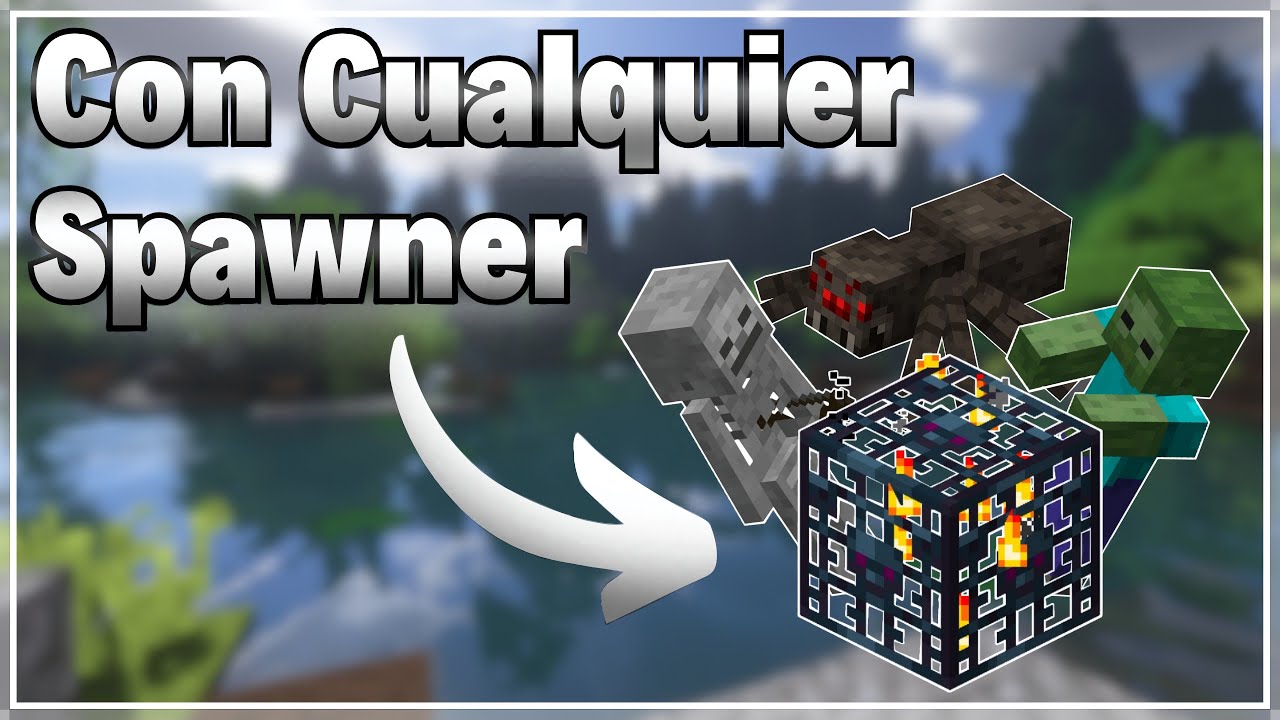 GRANJA con SPAWNER ¡FÁCIL! para Minecraft Bedrock y Java 1.21 - YouTube