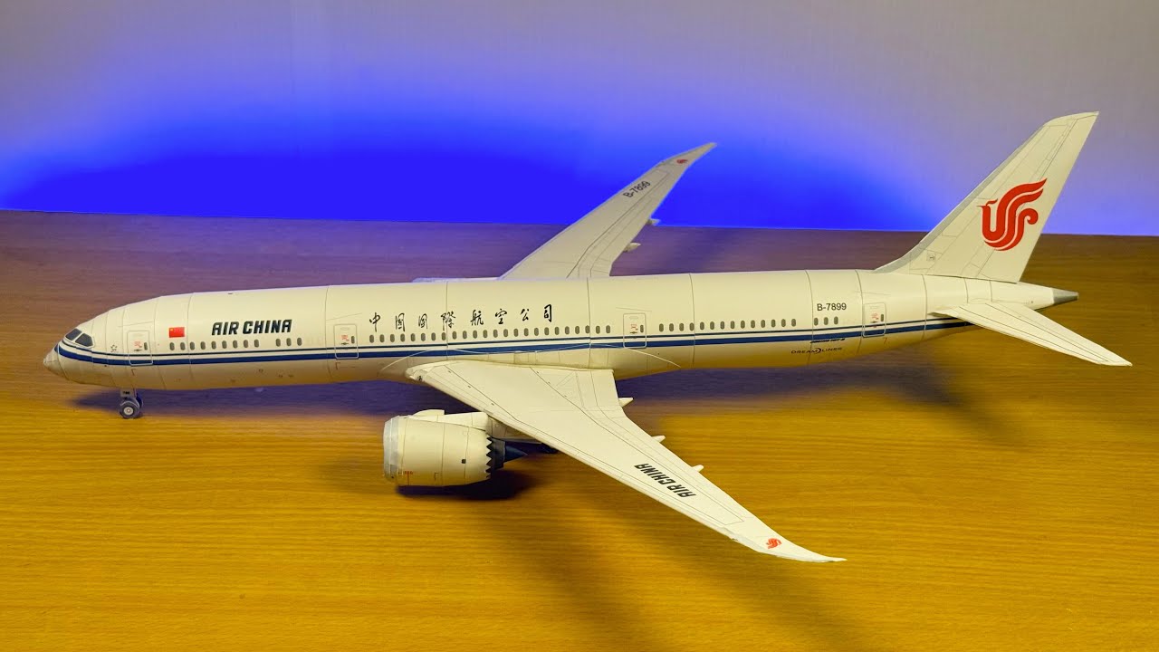 Air China Boeing 787-9 Papercraft | Alvarez Papercraft - YouTube