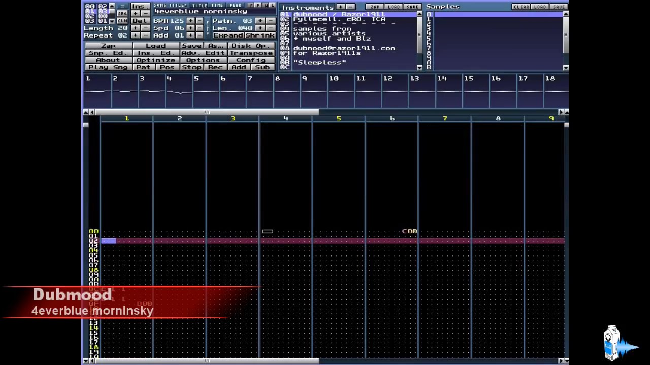 Music: Dubmood - 4everblue morninsky (.xm file format) - YouTube