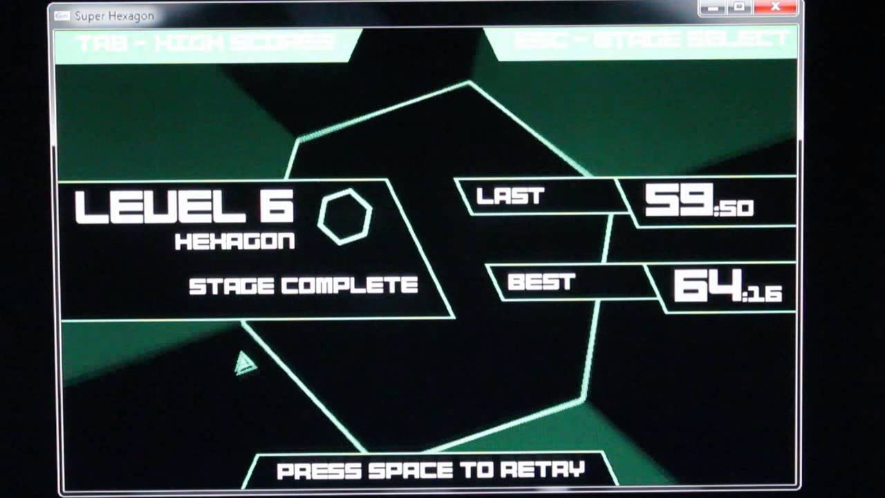 Super Hexagon gameplay test - YouTube