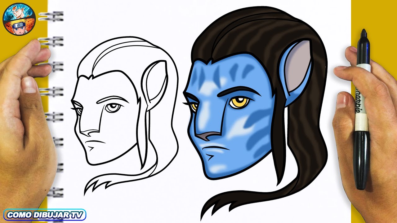 Como Dibujar a JAKE SULLY ( AVATAR 2 ) paso a paso | How To Draw JAKE ...