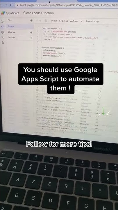 Automate your spreadsheets and save time with Google Apps Scripts! # ...