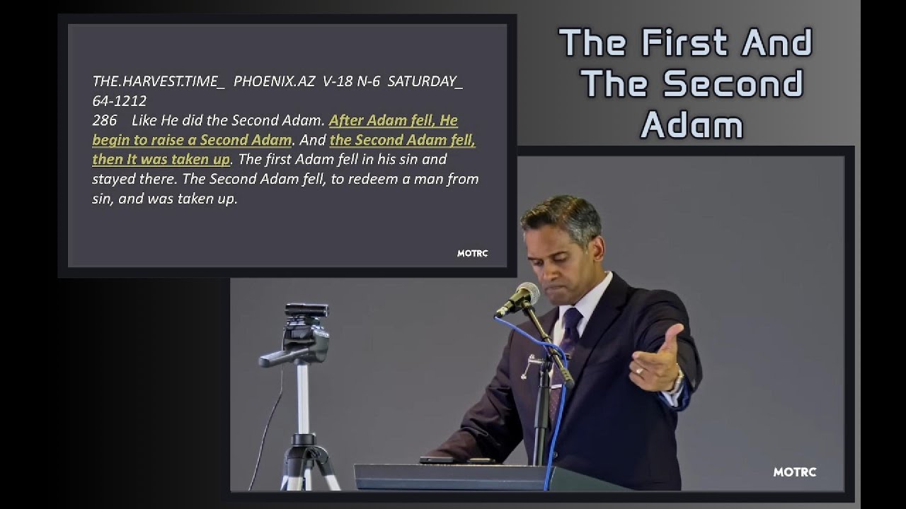 The First And The Second Adam. Clip from Brother Allistair Francis ...