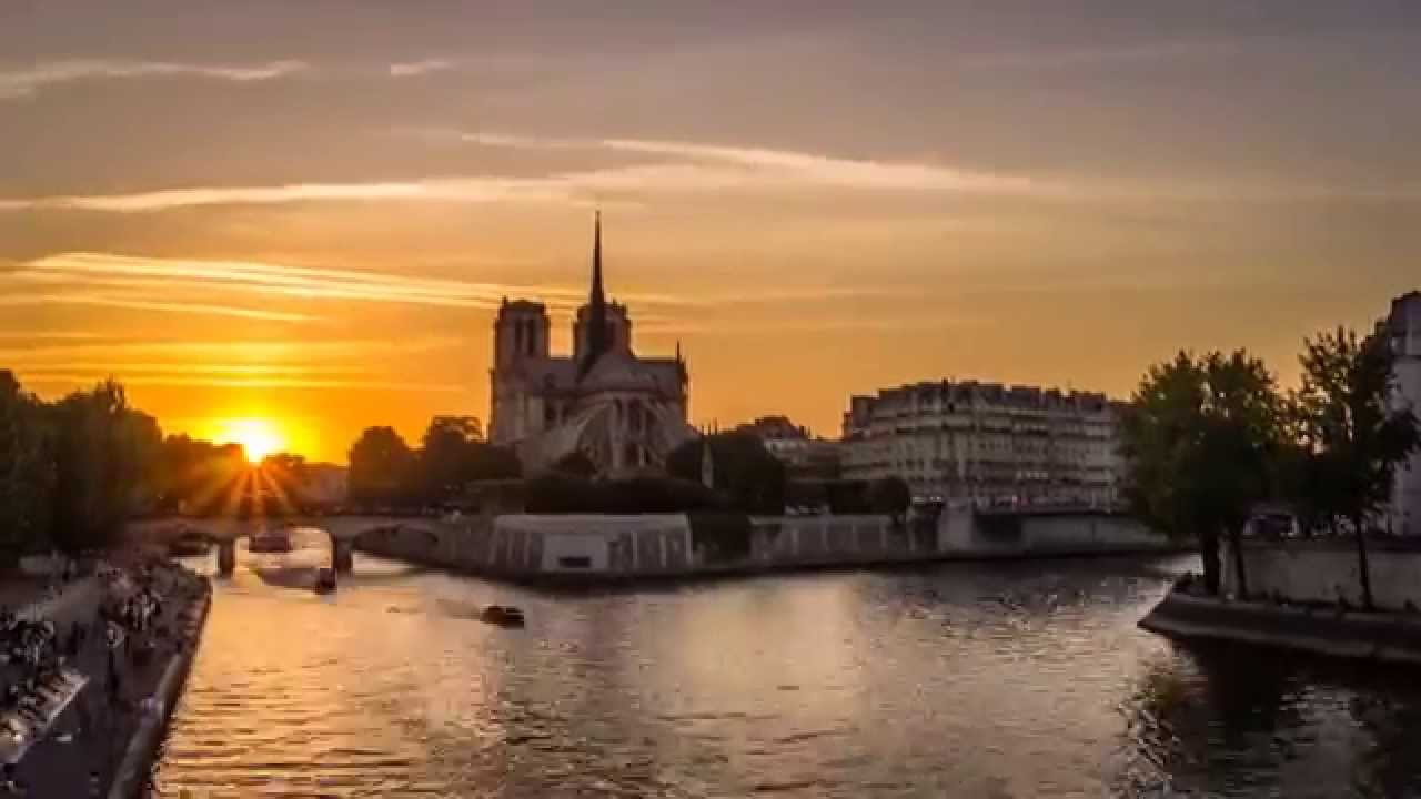 The Seine at sunset: timelapse on the bridges of Paris - YouTube