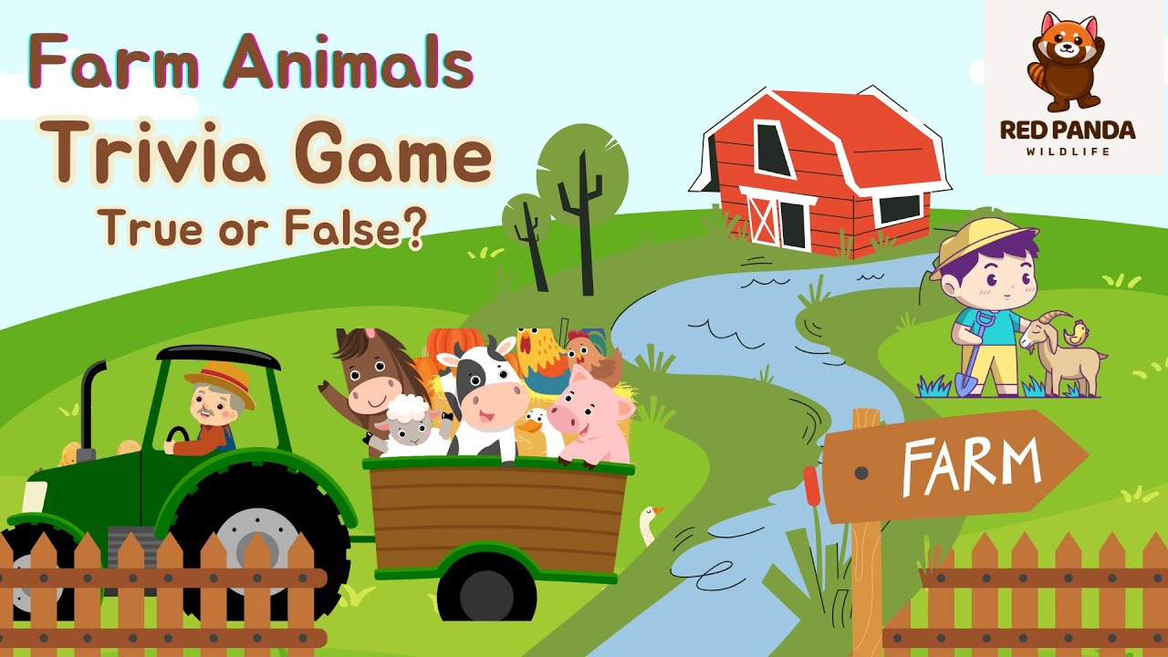 Farm Animals Trivia Game! 🐰🐥 True or False? | Fun Learning for Kids ...