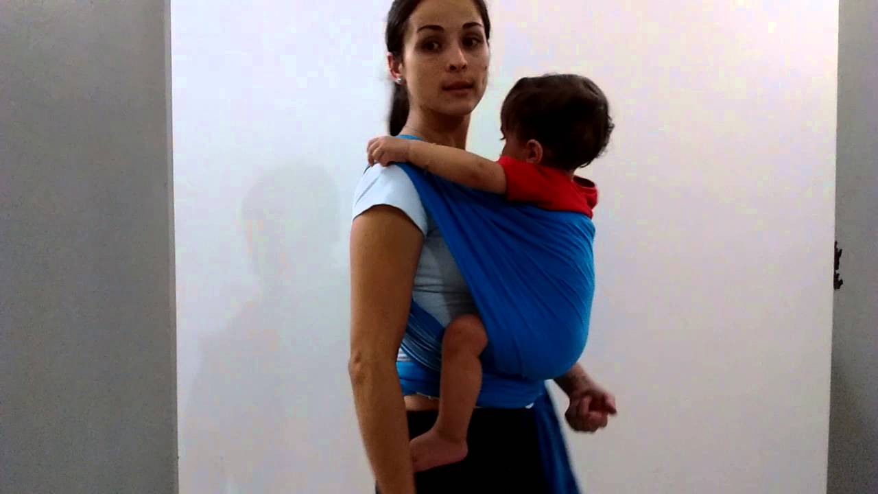 Pré amarração com wrap sling Colo de Pano - YouTube