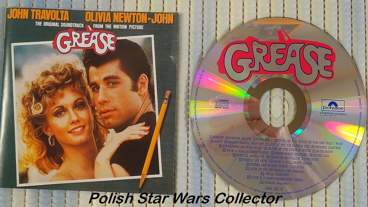 Grease Soundtrack Remastered CD Album John Travolta & Olivia Newton ...