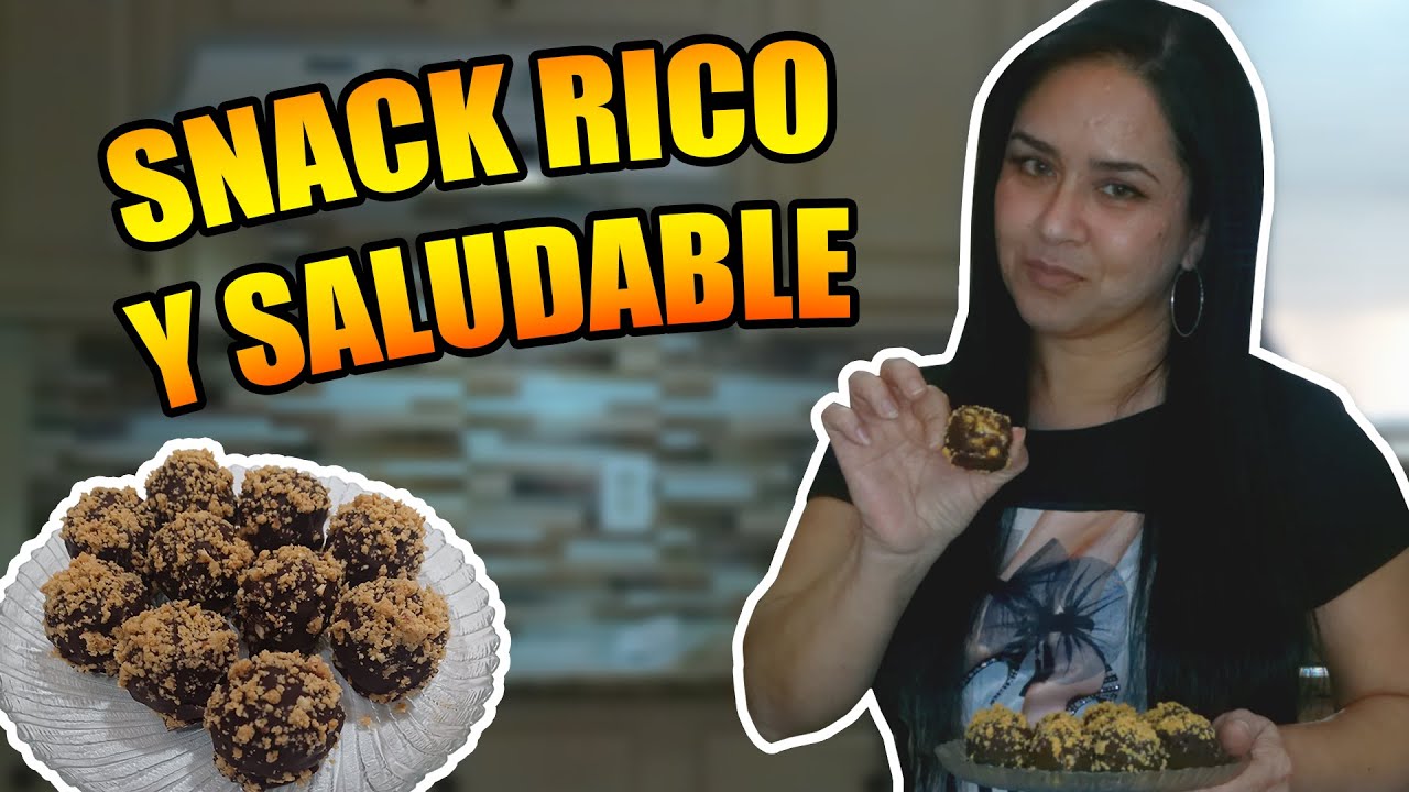SNACK RICO Y SALUDABLE CON SOLO 3 INGREDIENTES / MIS DULCES SALUDABLES ...