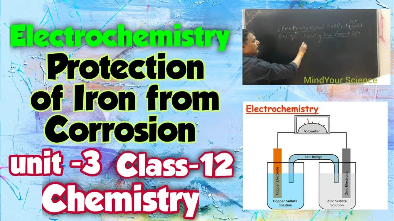 Protection of Iron from Corrosion ll Electrochemistry ll Class 12 ll ...