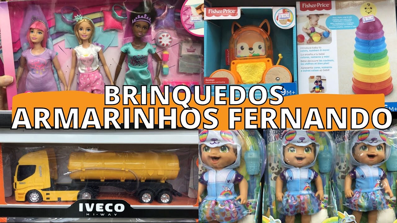 BRINQUEDOS NO ARMARINHOS FERNANDO - Barbie, Carrinhos, Baby Alive ...