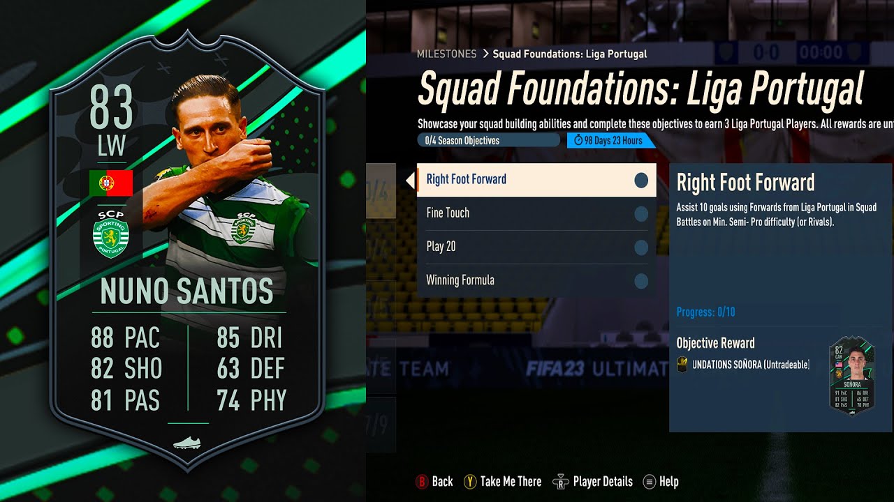 HOW TO COMPLETE SQUAD FOUNDATIONS LIGA PORTUGAL OBJECTIVES FAST! FIFA ...