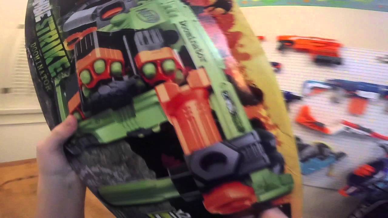 Nerf ZombieStrike Doominator Unboxing and Review - YouTube
