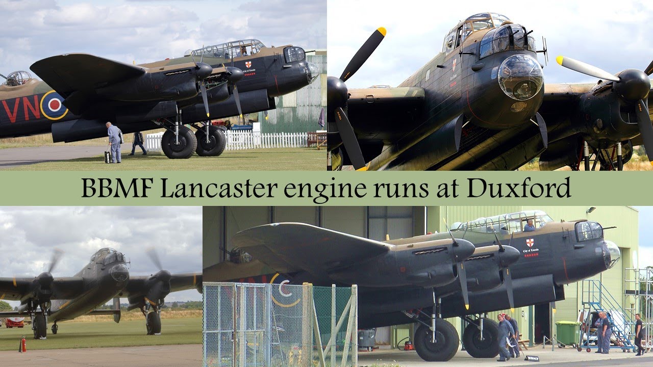 Avro Lancaster engine runs at Duxford | August 2021 - YouTube