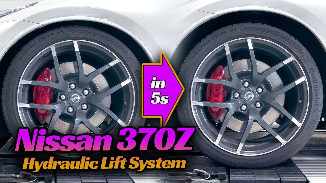 Nissan 370Z + KW V3 Hydraulic Lift System - YouTube