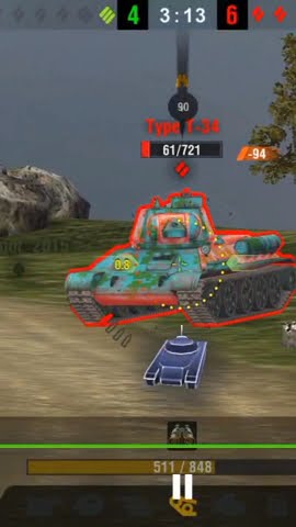 WoT Blitz ( Hybrid Nation - Medjay Tier V ) kill 5 tank in Battle # ...